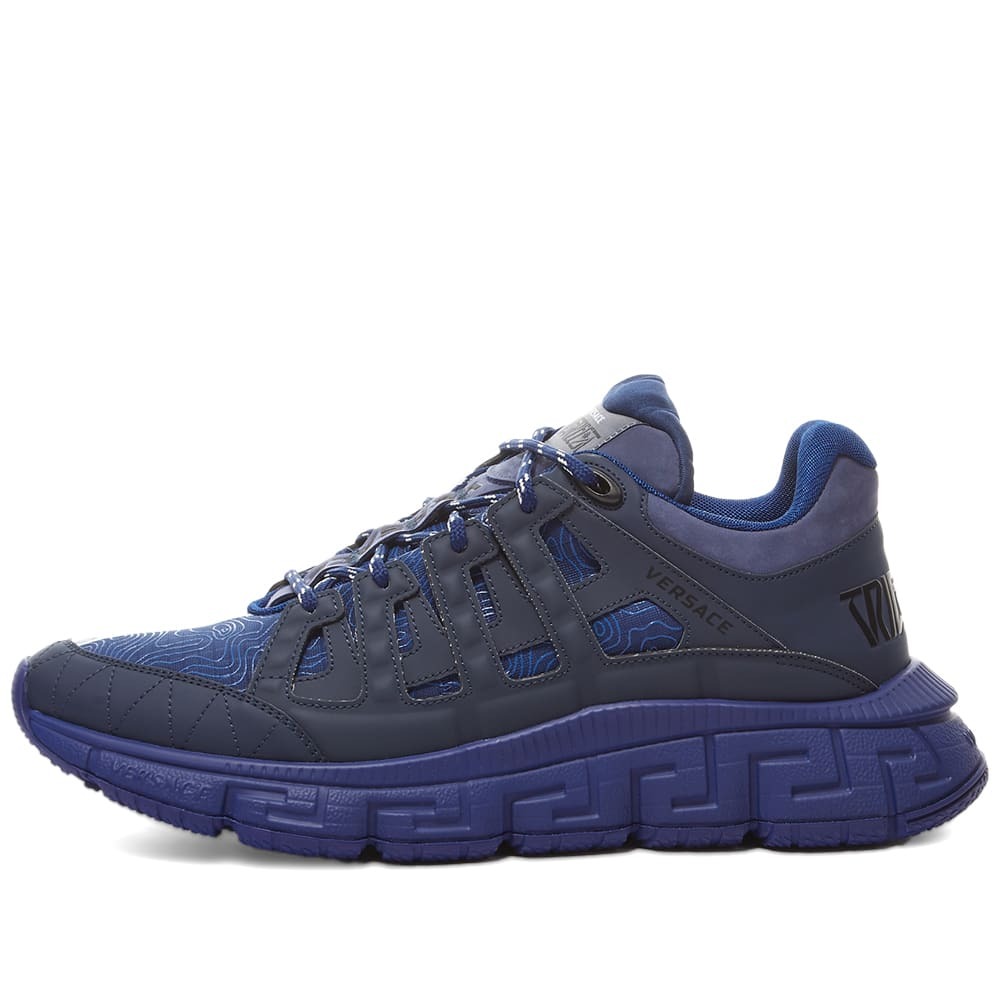 Versace Men's Trigreca Sneakers in Navy Versace