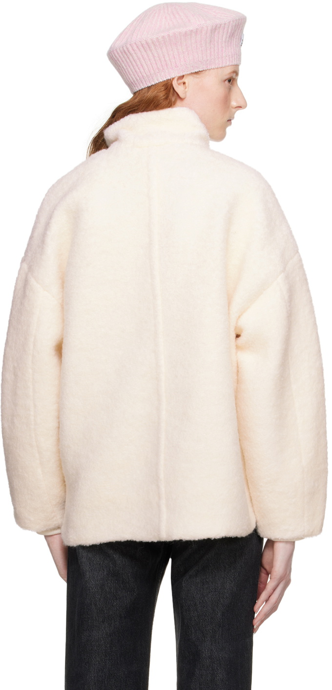 GANNI Off-White Dropped Shoulder Jacket GANNI