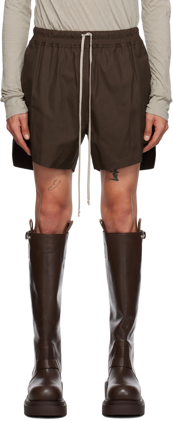 Rick Owens Brown Bela Boxer Shorts Rick Owens