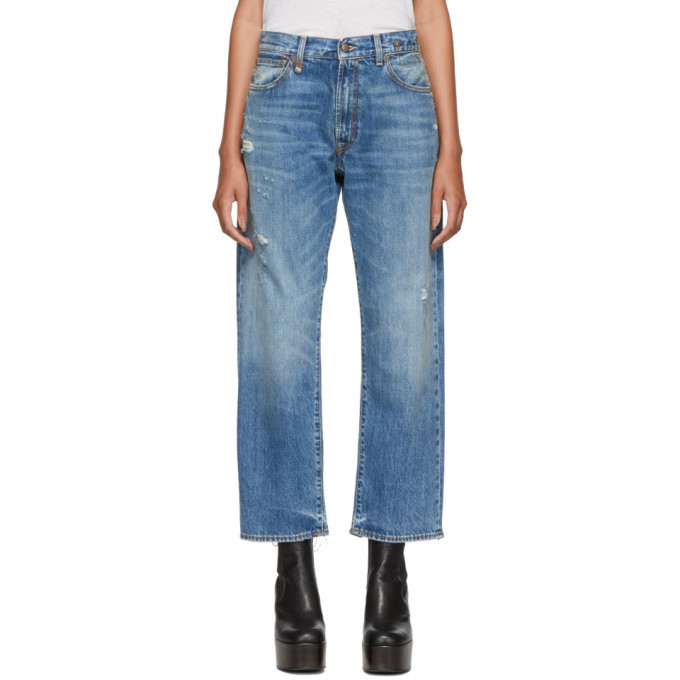 R13 Blue Boyfriend Jeans R13