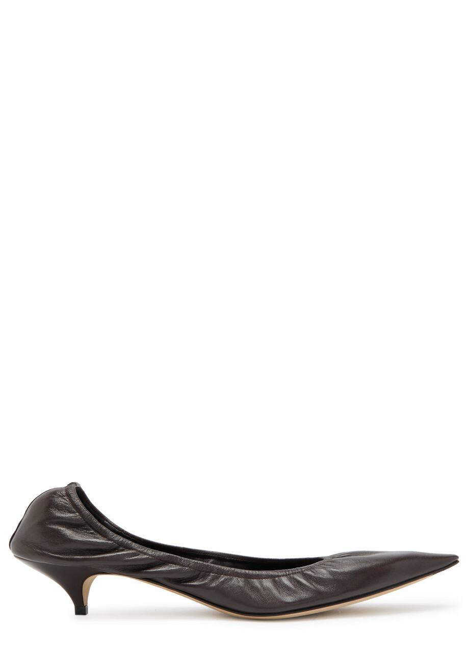 The Row Uxor 40 Leather Pumps The Row