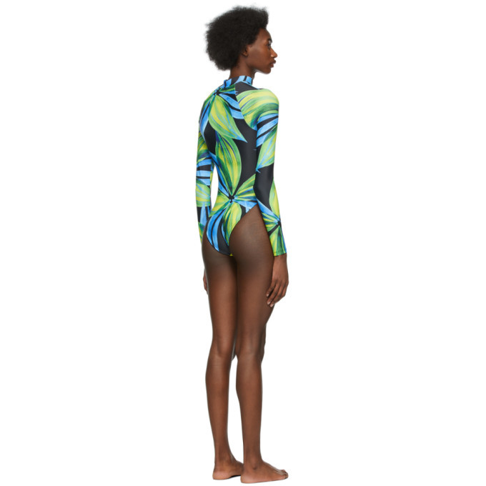 Louisa Ballou Ssense Exclusive Blue And Yellow Springsuit One Piece