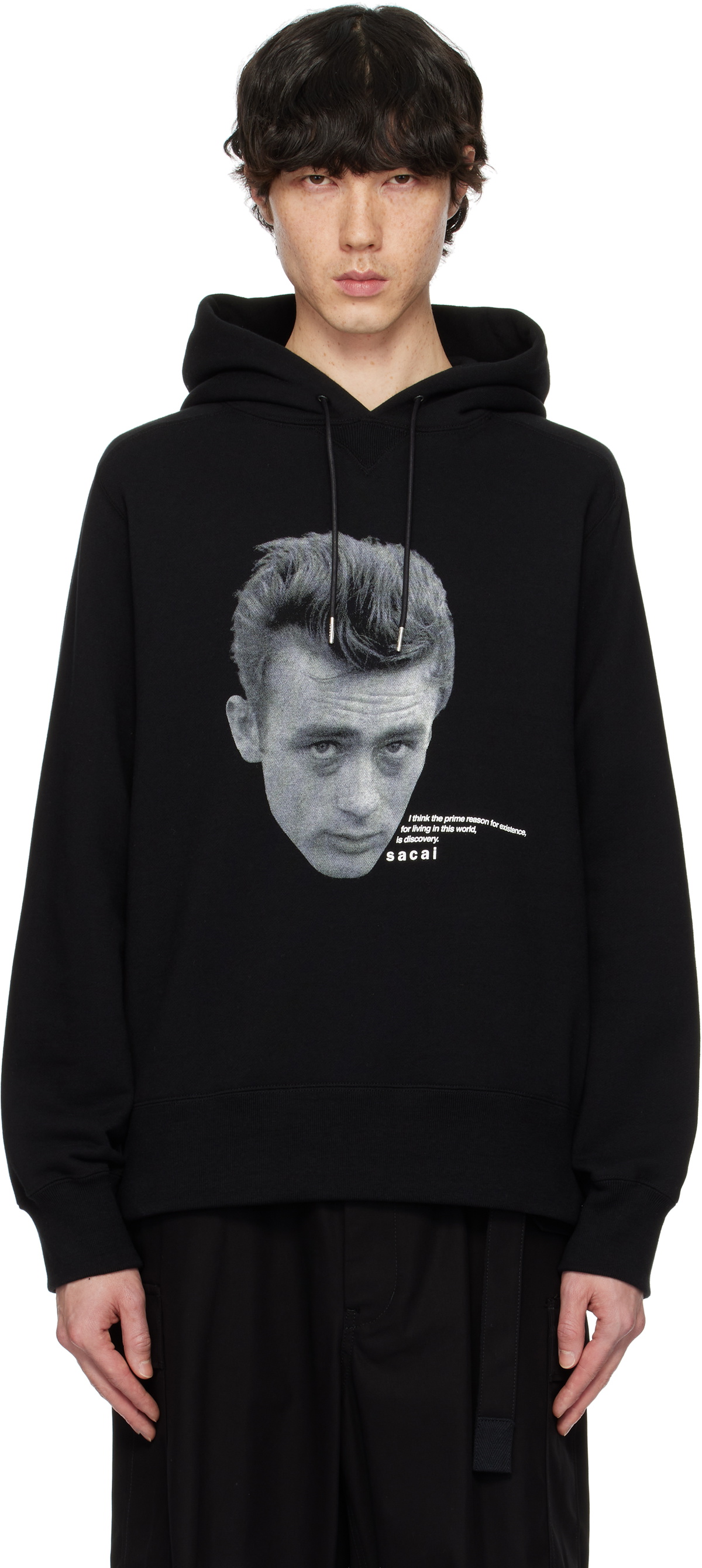 sacai Black James Dean Hoodie Sacai