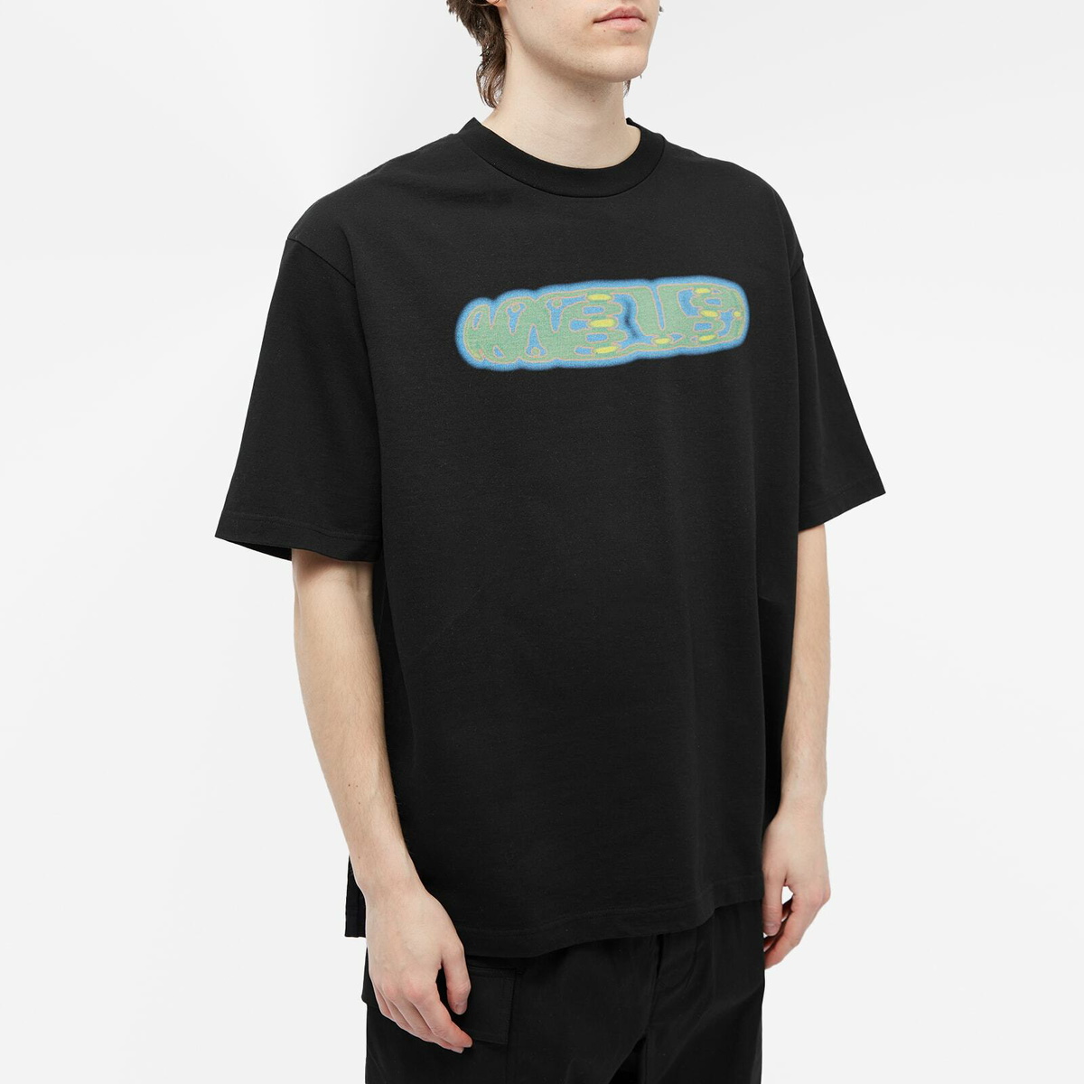 Ambush Men's Spray Paint T-Shirt in Black Green Ambush