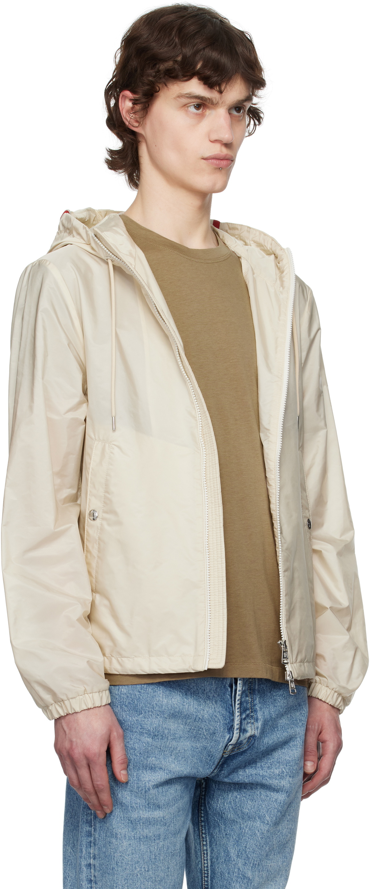 Moncler Beige Grimpeurs Hooded Jacket Moncler