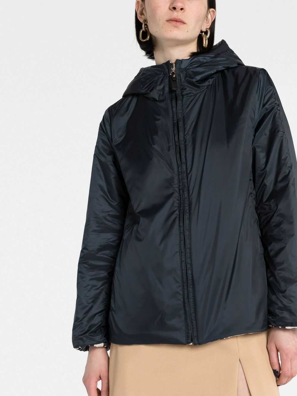 MAX MARA - Allover Logo Reversible Jacket Max Mara