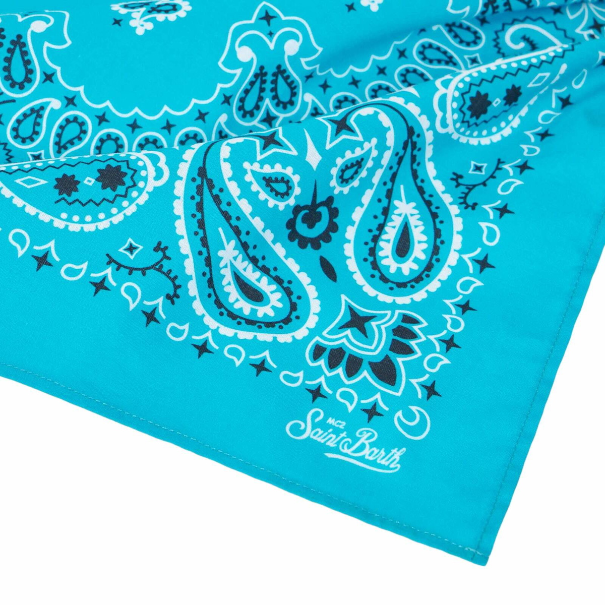 MC2 Saint Barth Foulard Light Blue Bandanna MC2 Saint Barth
