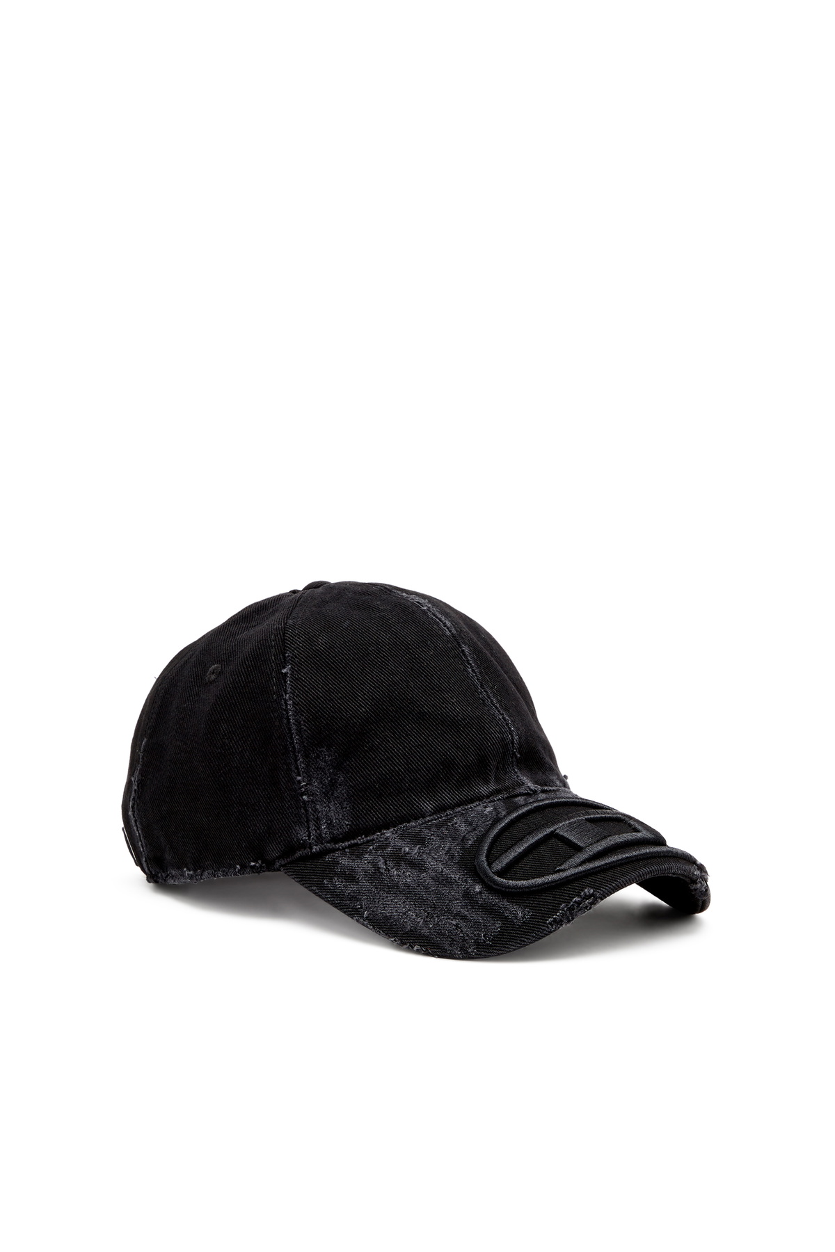 Diesel Distressed denim baseball cap - Caps Mens in Black Diesel