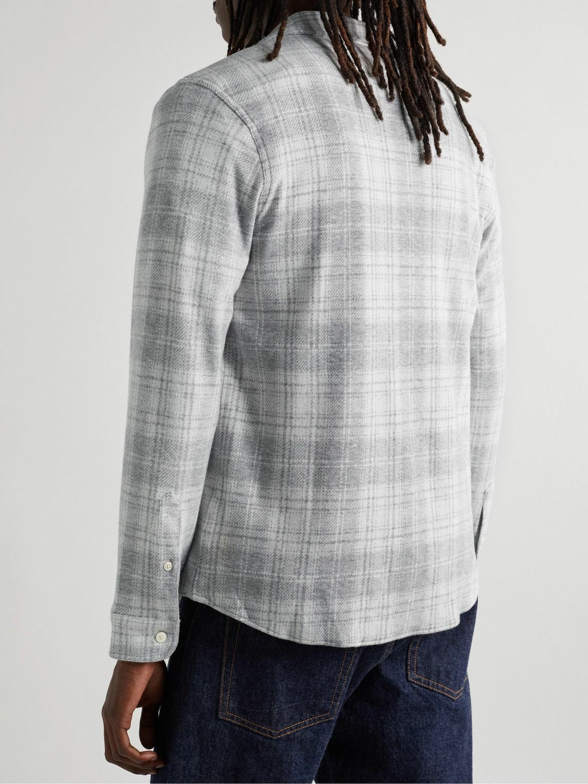 Faherty - Legend™ Checked Woven Shirt - Gray Faherty
