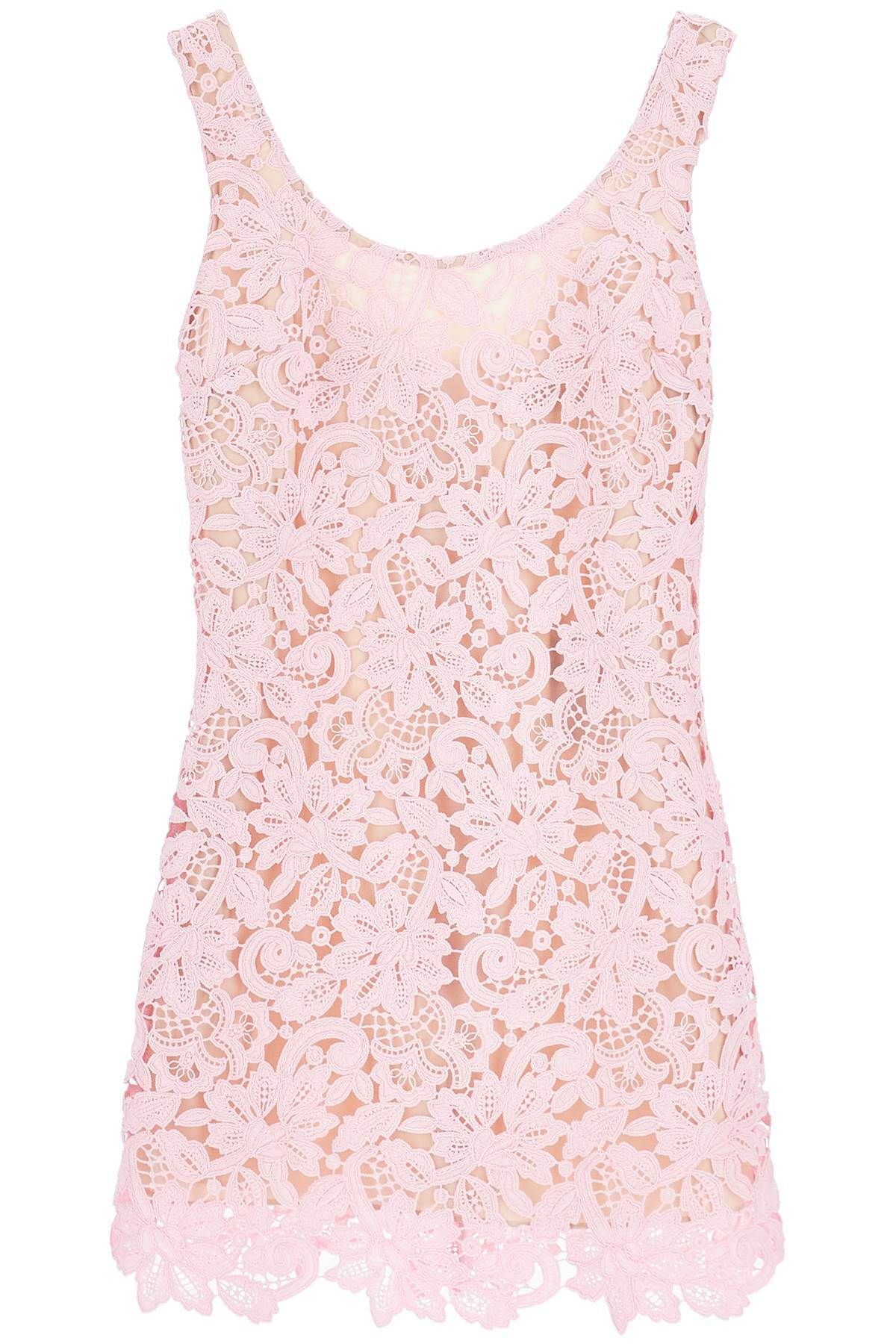SELF PORTRAIT sleeveless mini dress in floral Pink Self-Portrait