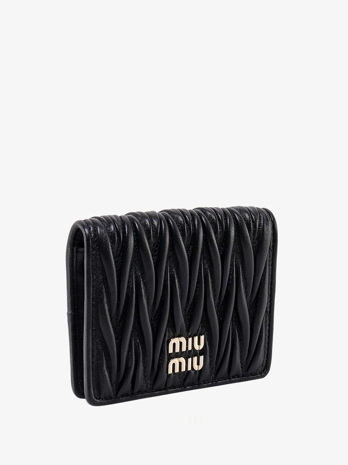 Miu Miu Wallet Black Womens Miu Miu