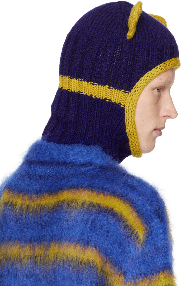 Marni Blue & Yellow Ears Balaclava Marni