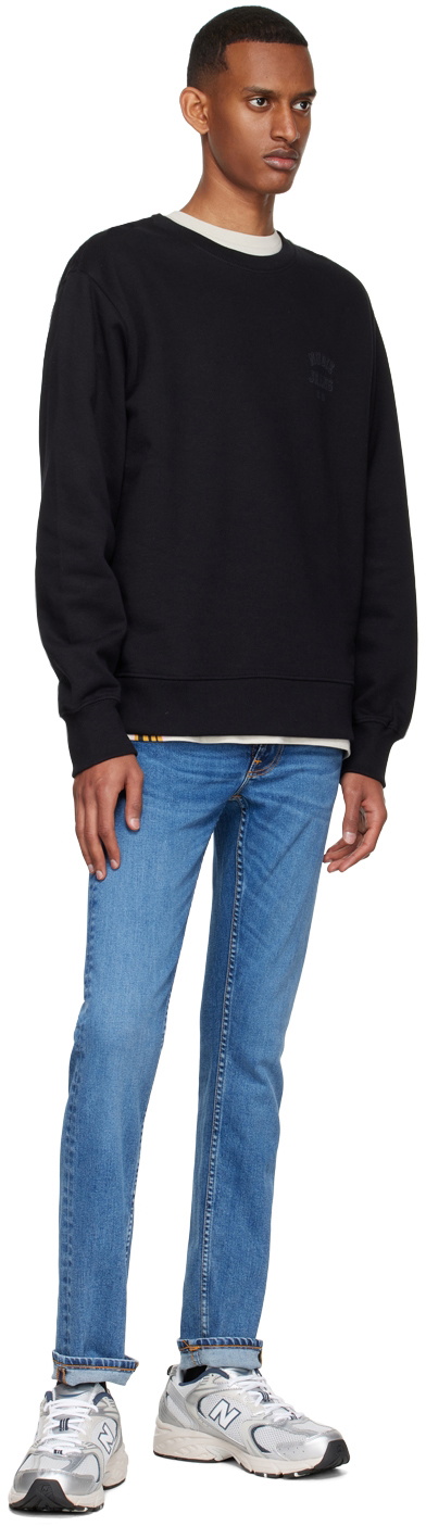 Nudie Jeans Blue Lean Dean Slim Tapered Jeans Nudie Jeans Co