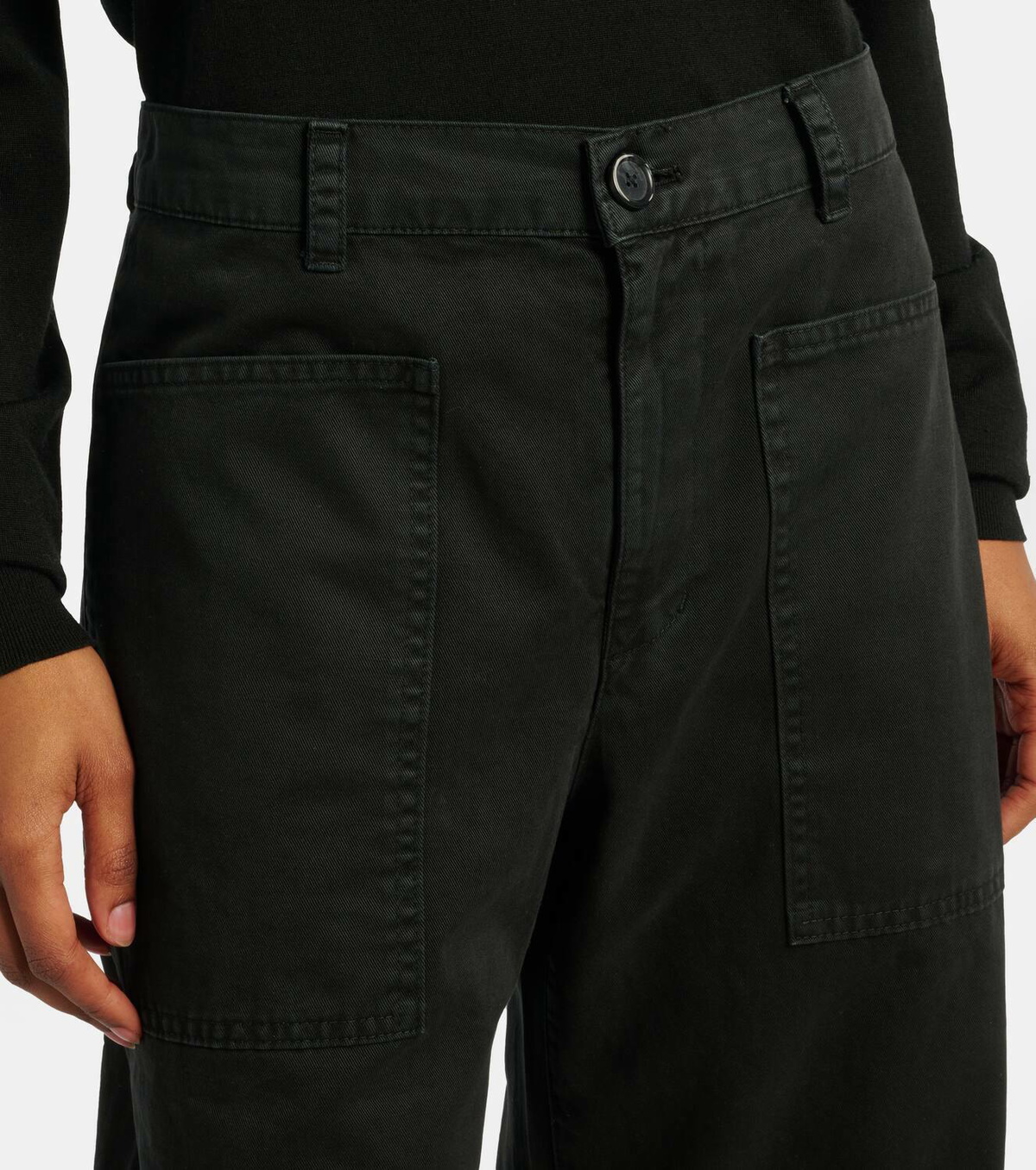 Velvet Brylie cotton twill barrel-leg pants Velvet