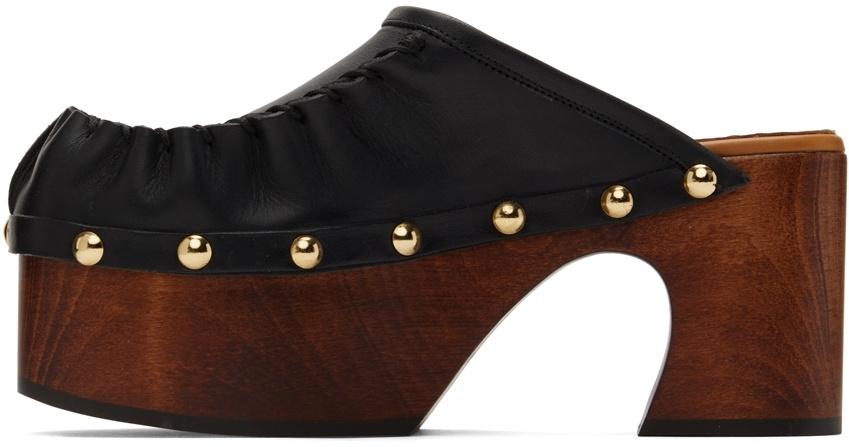 Marni Black Leather Clogs Marni