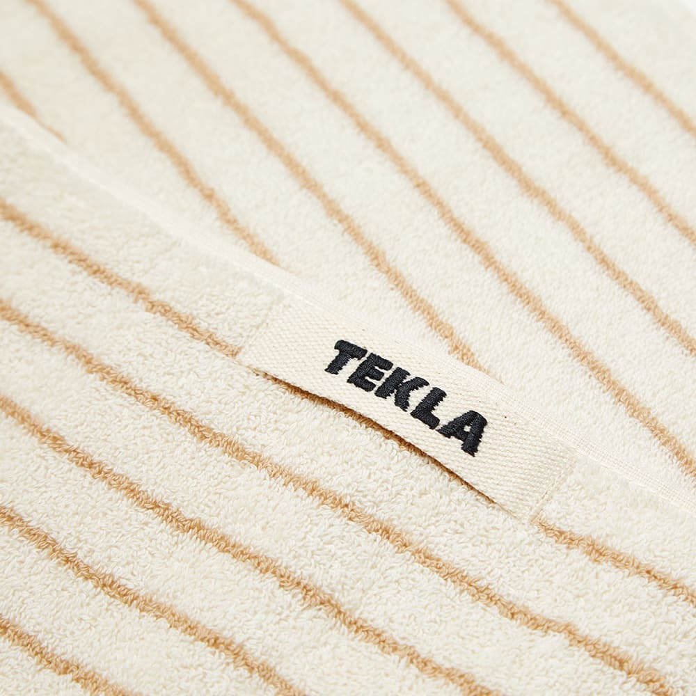 Tekla Fabrics Organic Terry Hand Towel in Sienna Stripes Tekla Fabrics