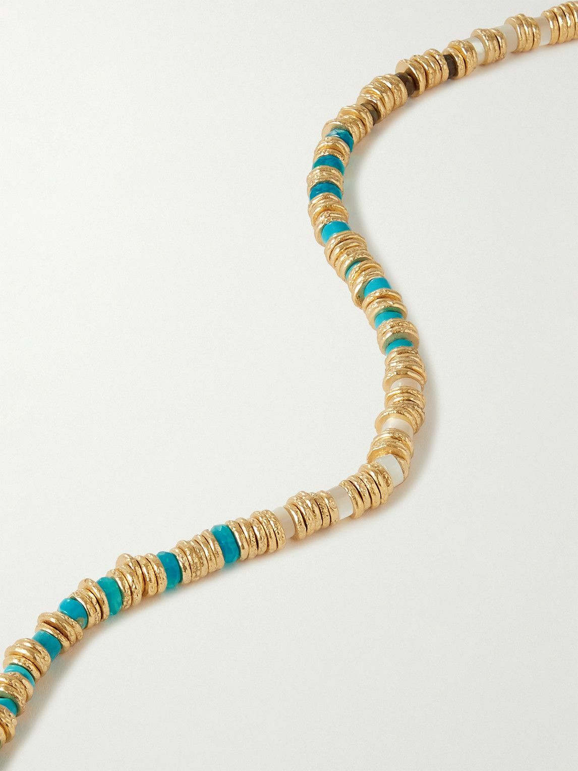 Peyote Bird - Santorini Gold-Filled Multi-Stone Beaded Necklace Peyote Bird