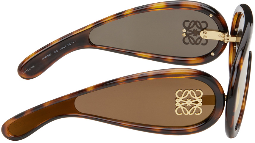 LOEWE Brown Wave Mask Sunglasses Loewe