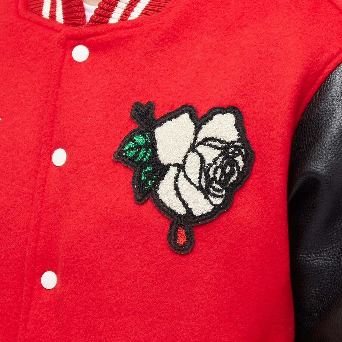 Undercover Men's Chaos Balance Varsity Jacket in Red Undercover