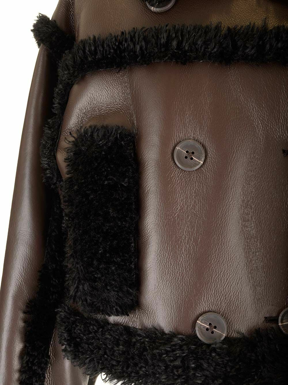 STAND STUDIO kristy Faux Fur Coat Stand Studio