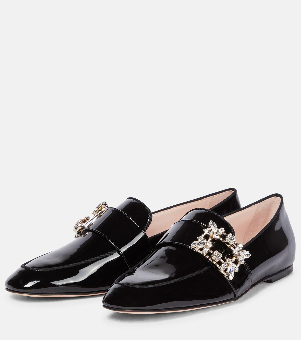 Roger Vivier Mini Broche patent leather loafers Roger Vivier