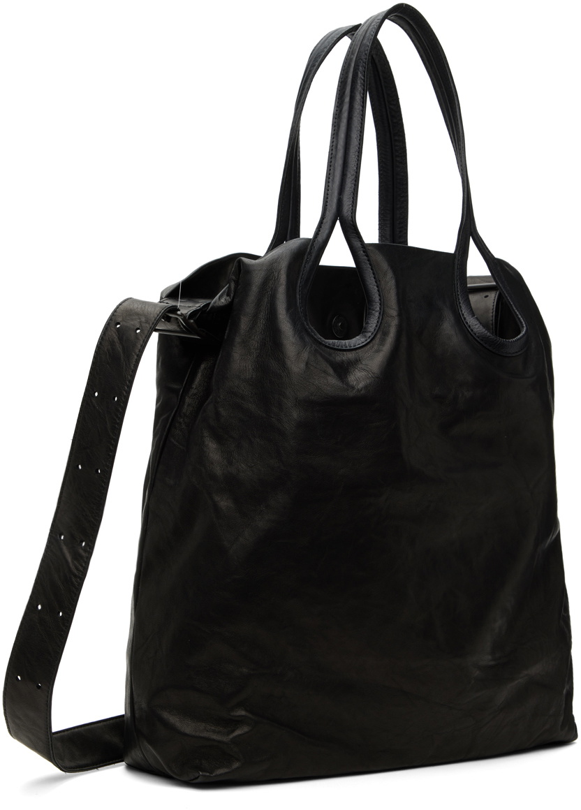 YOHJI YAMAMOTO Black Shoulder Tote Yohji Yamamoto