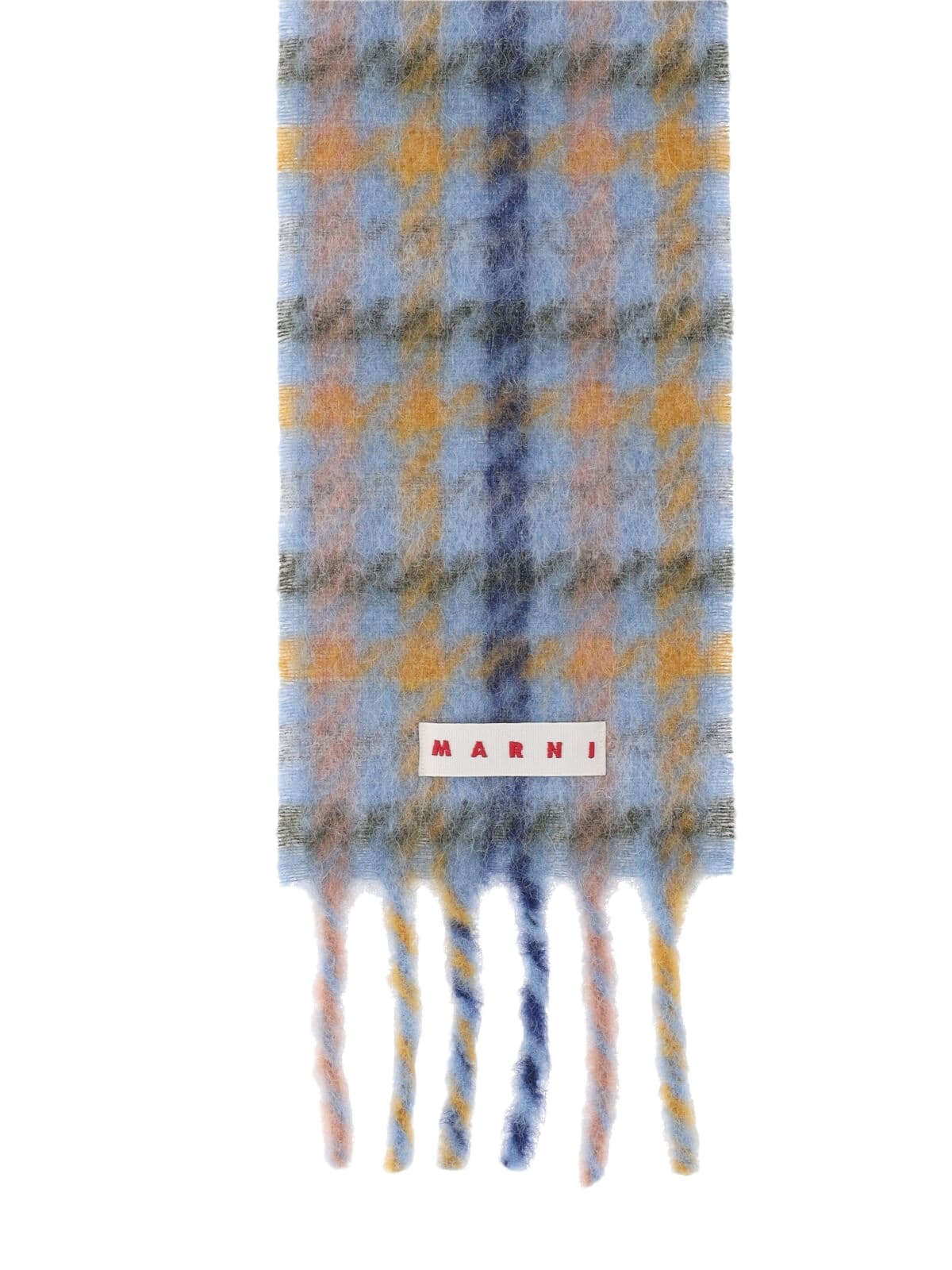 Marni Striped Logo Scarf Marni