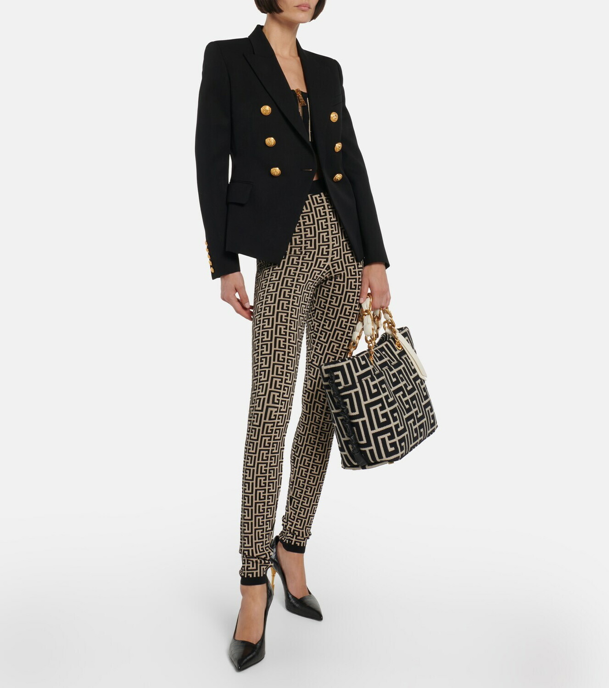 Balmain - 1945 Small Monogram tote bag Balmain