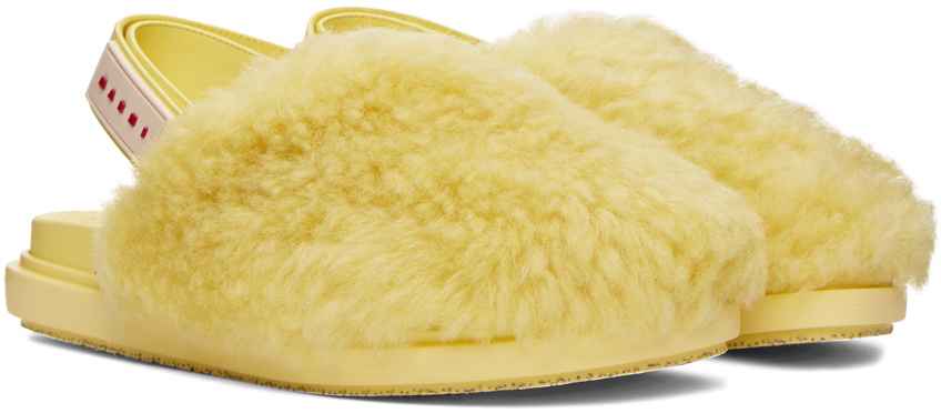 Marni Yellow Sabot Strap Loafers Marni