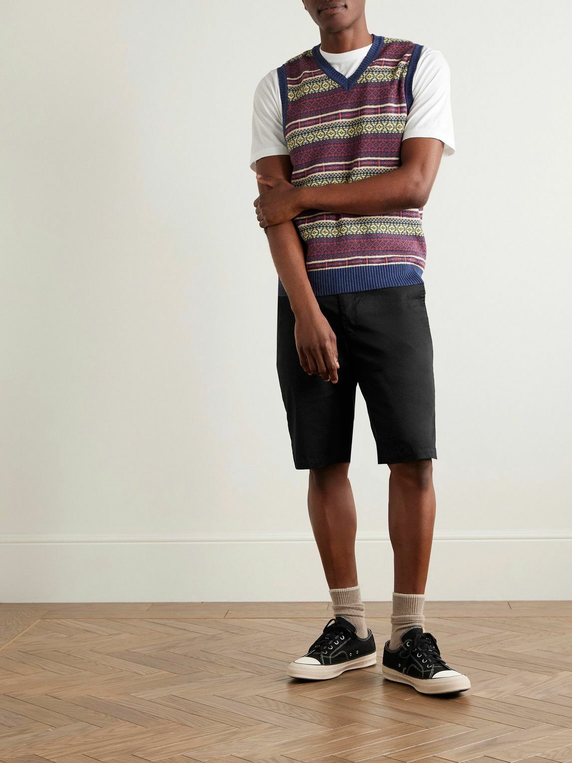 Beams Plus - Ivy Slim-Fit Cotton-Blend Twill Shorts - Blue Beams Plus