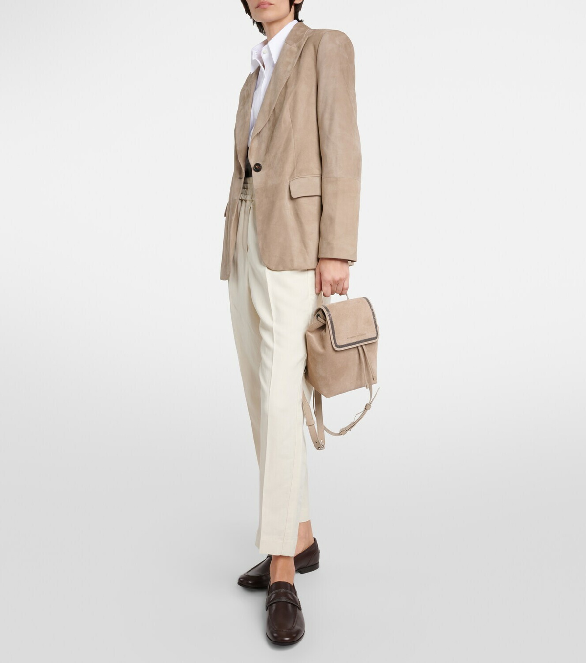 Brunello Cucinelli Suede backpack Brunello Cucinelli