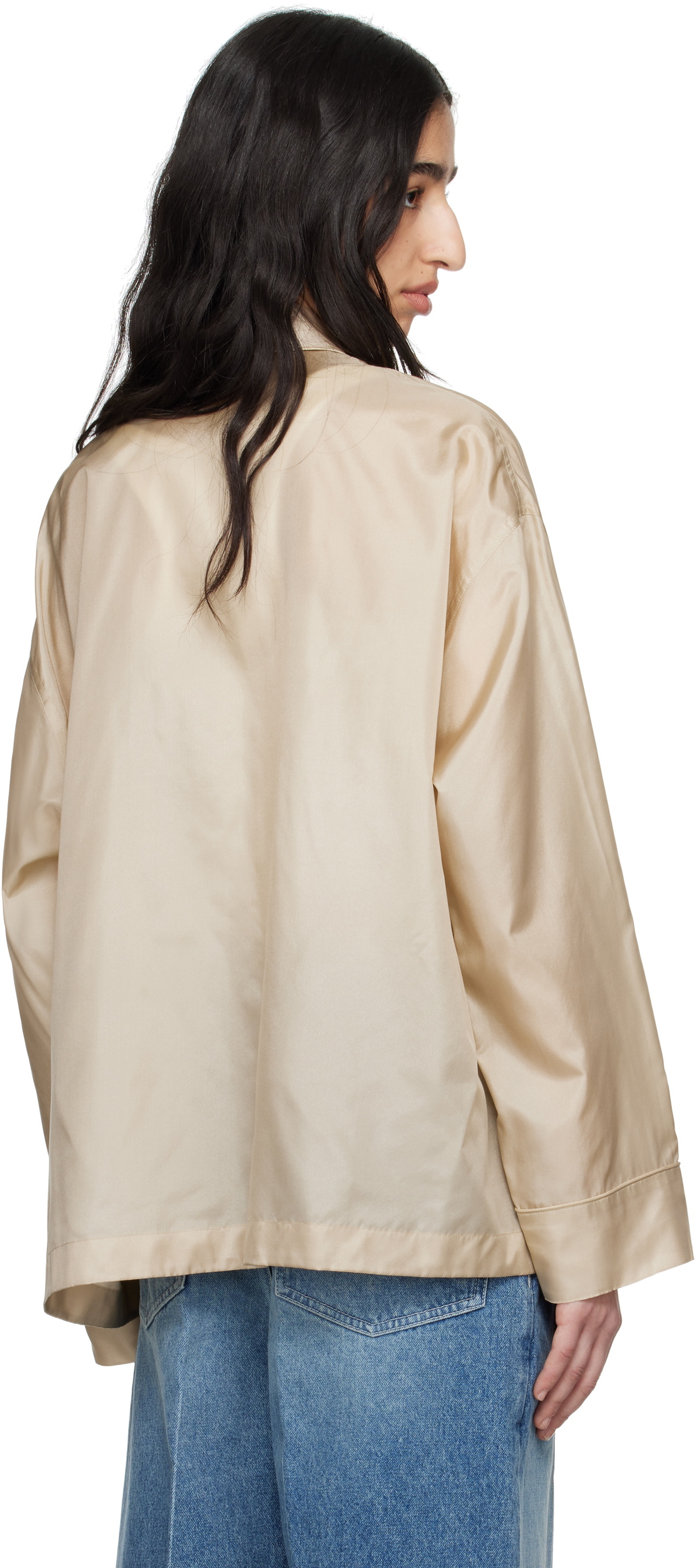 Carven Beige Silk Shirt Carven