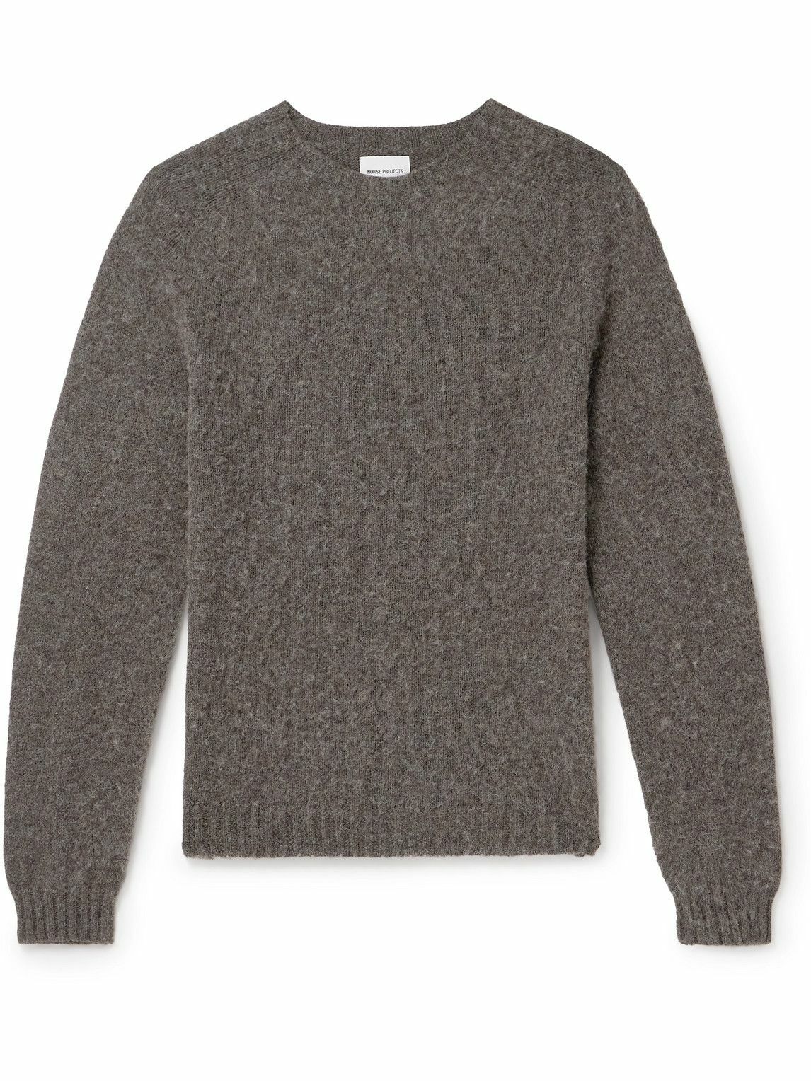 Norse Projects - Birnir Brushed Wool Sweater - Neutrals Norse Projects
