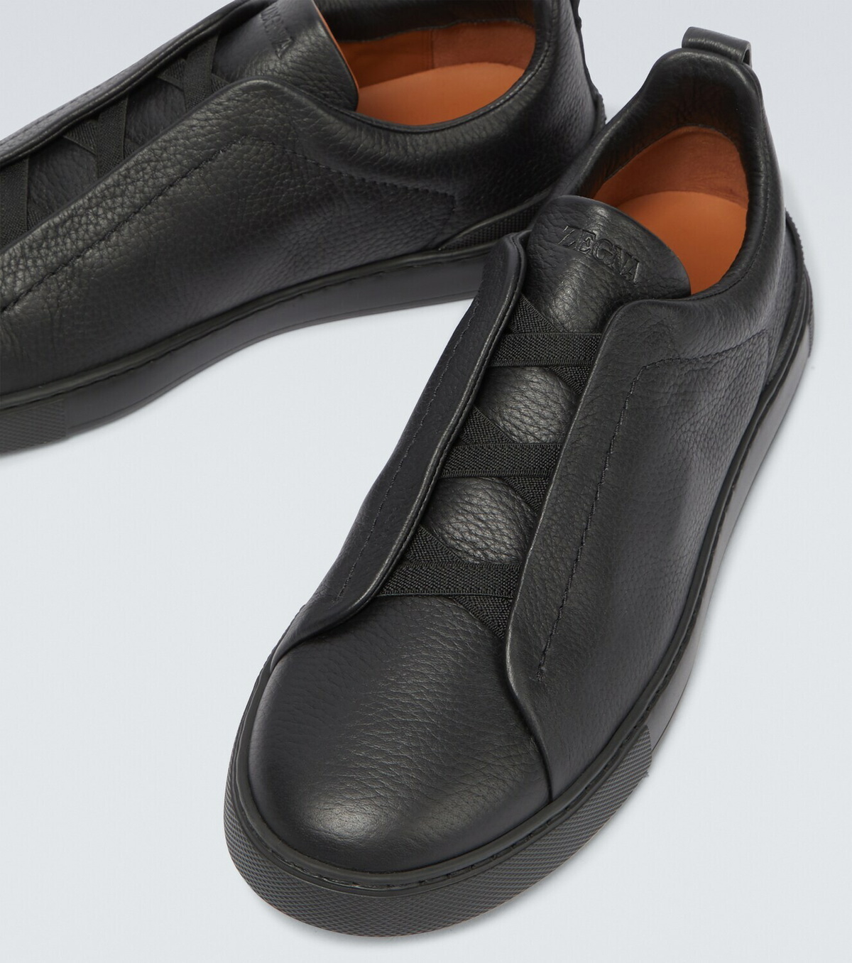 Zegna Triple Stitch leather sneakers Zegna