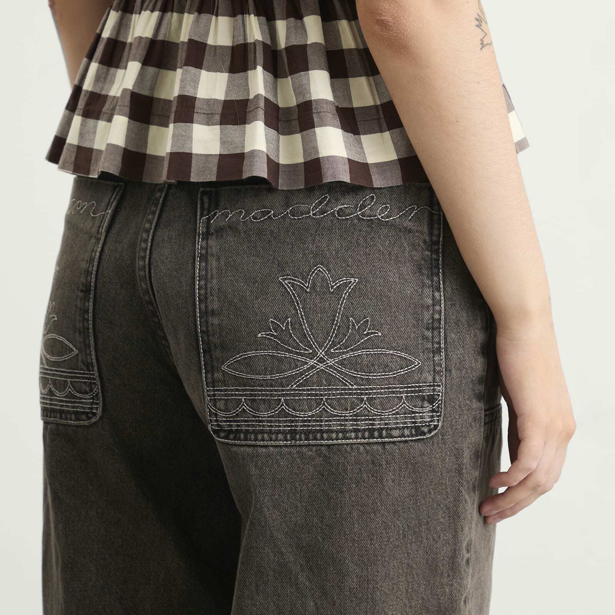 Damson Madder Women's Dempsie Jeans in Ginger Damson Madder