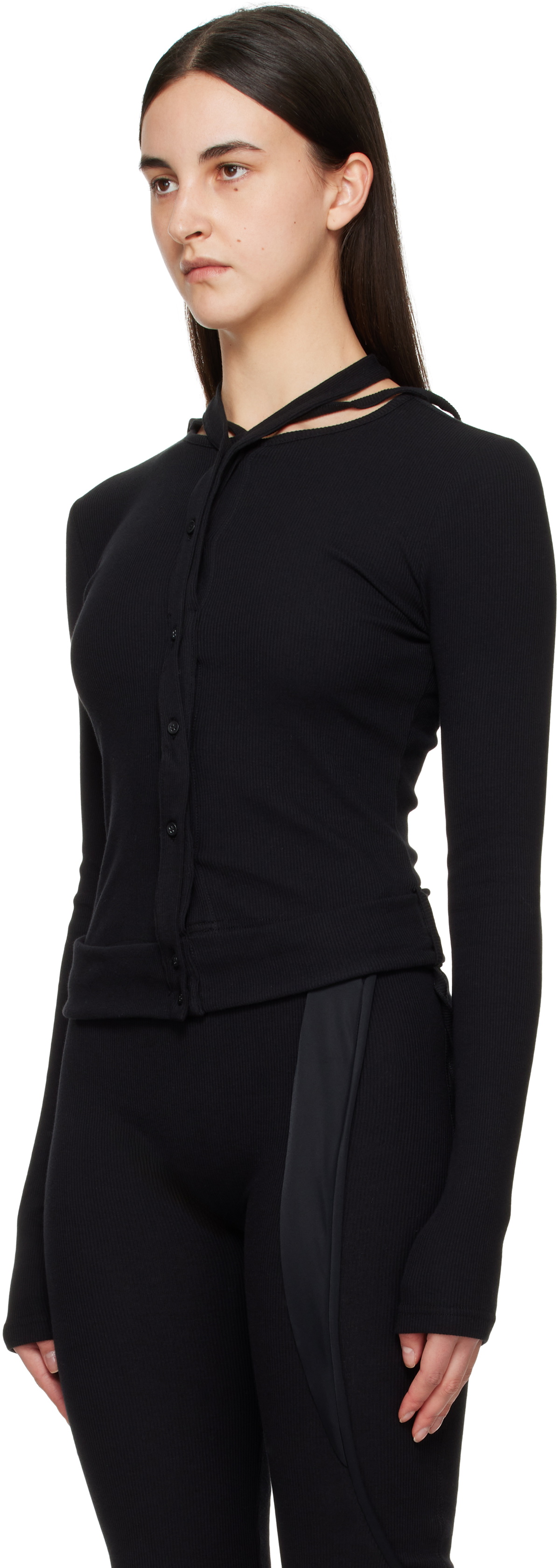 Ottolinger Black Double Closure Cardigan Ottolinger