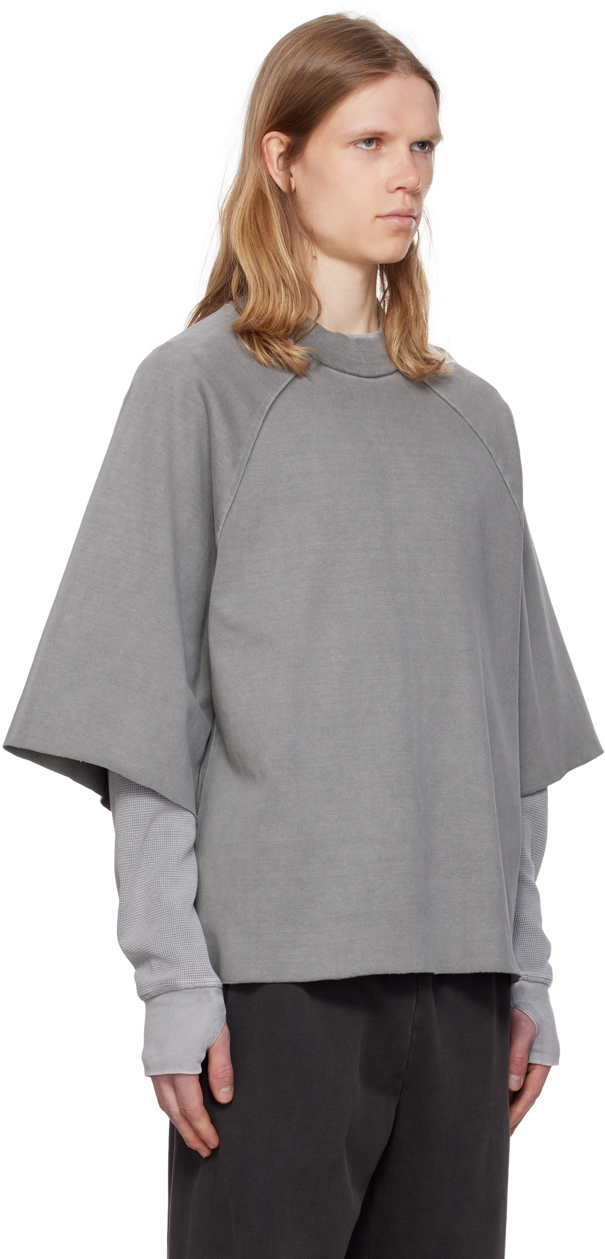 Seventh Gray Raglan Box T-shirt Seventh