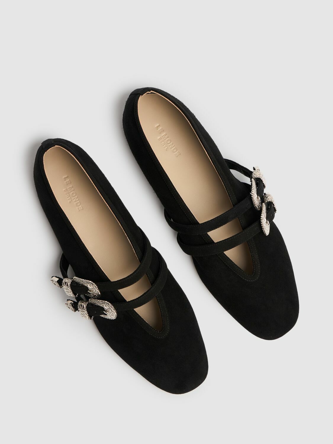 LE MONDE BERYL 10mm Claudia Suede Ballerina Flats Le Monde Beryl