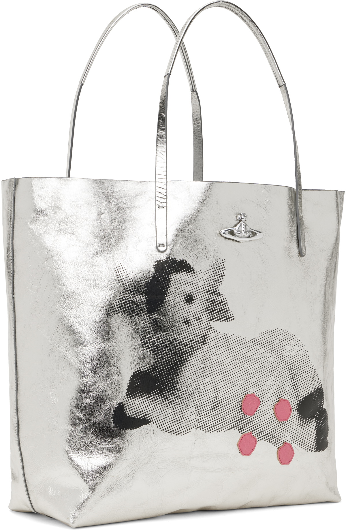 Vivienne Westwood Silver Studio Shopper Tote Vivienne Westwood