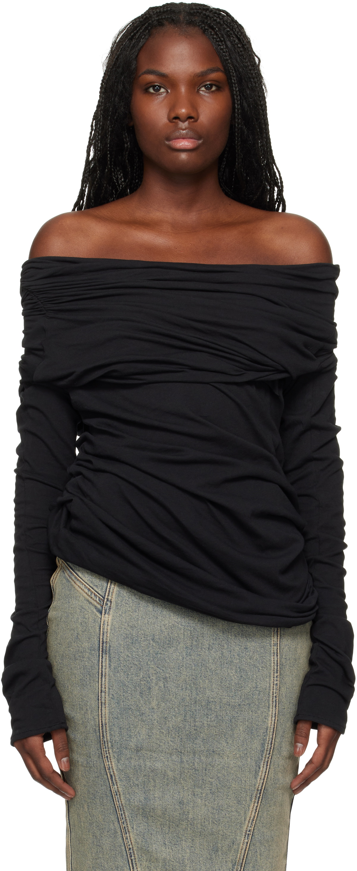 Entire Studios Black Bound Top Entire Studios