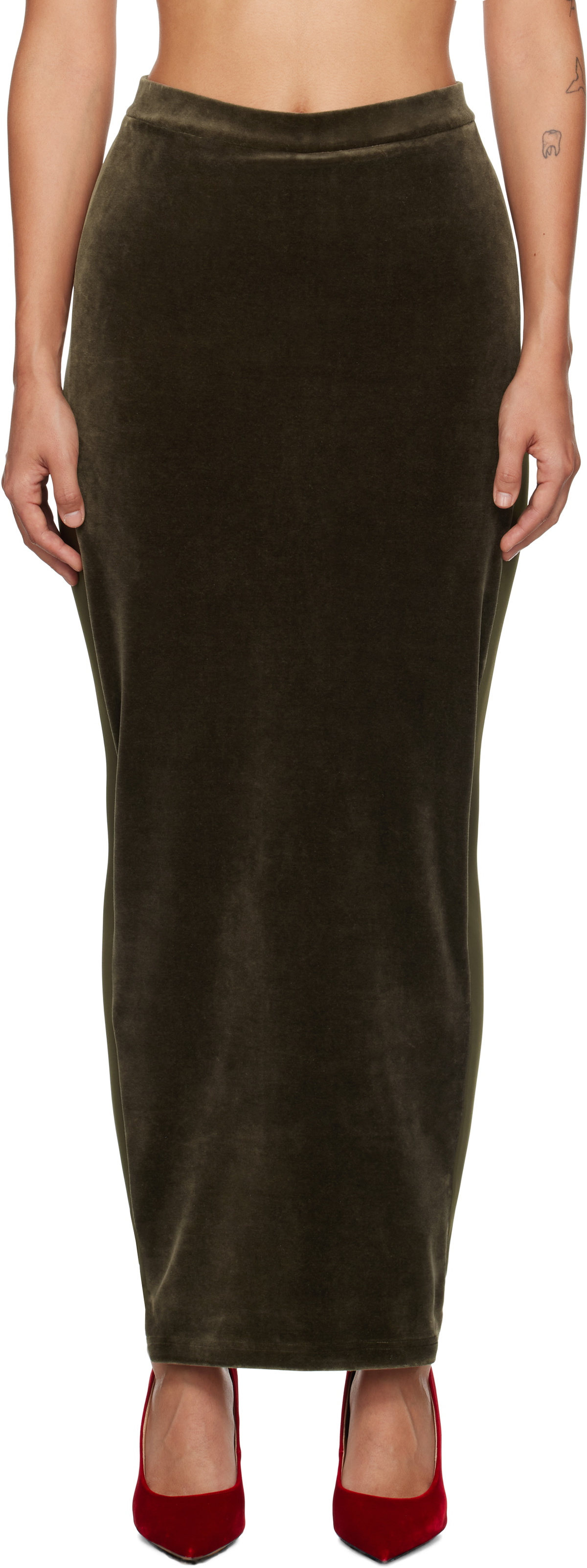 Pushbutton Khaki Hybrid Skort Pushbutton