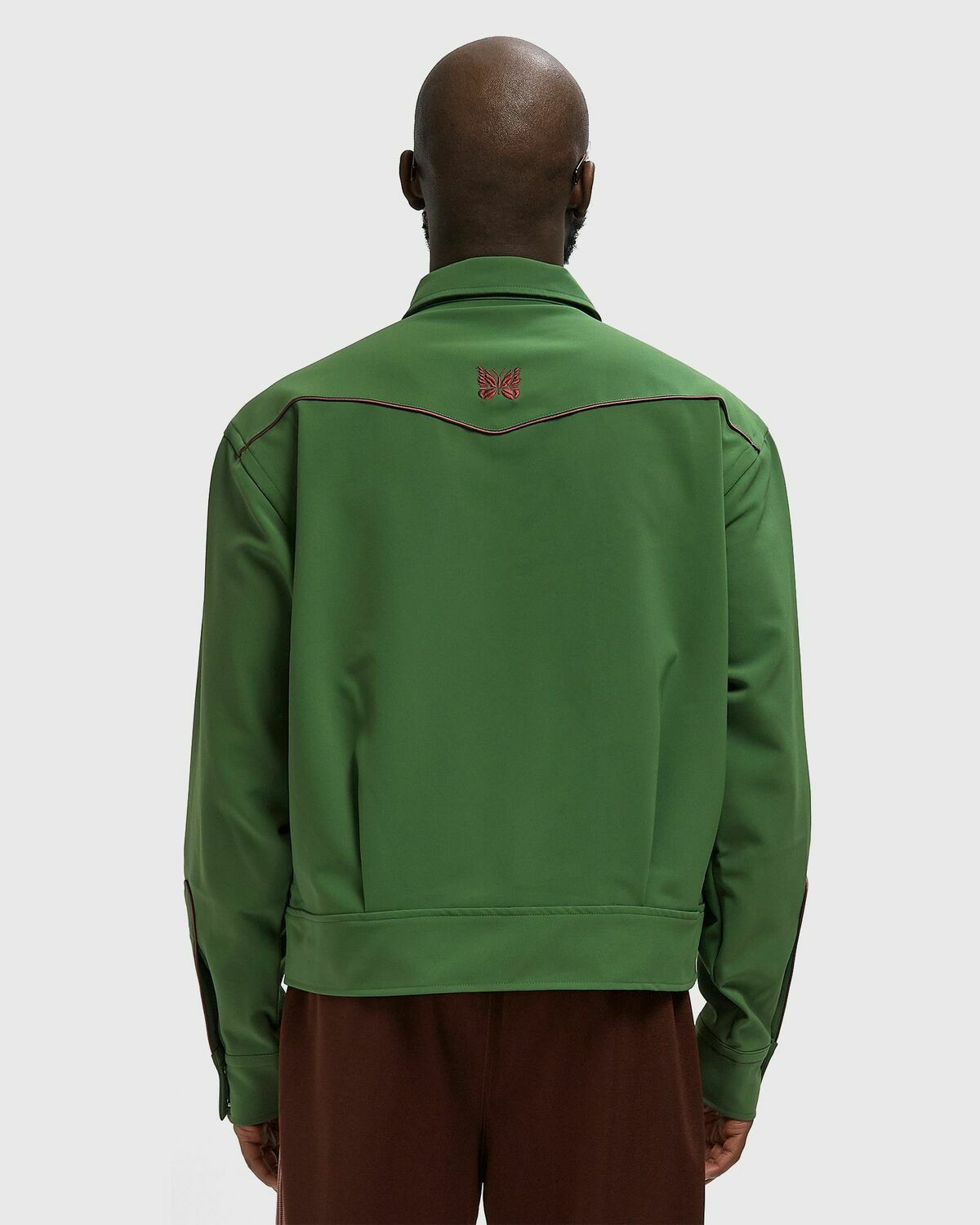 Needles Piping Cowboy Jacket Green Mens Overshirt Needles