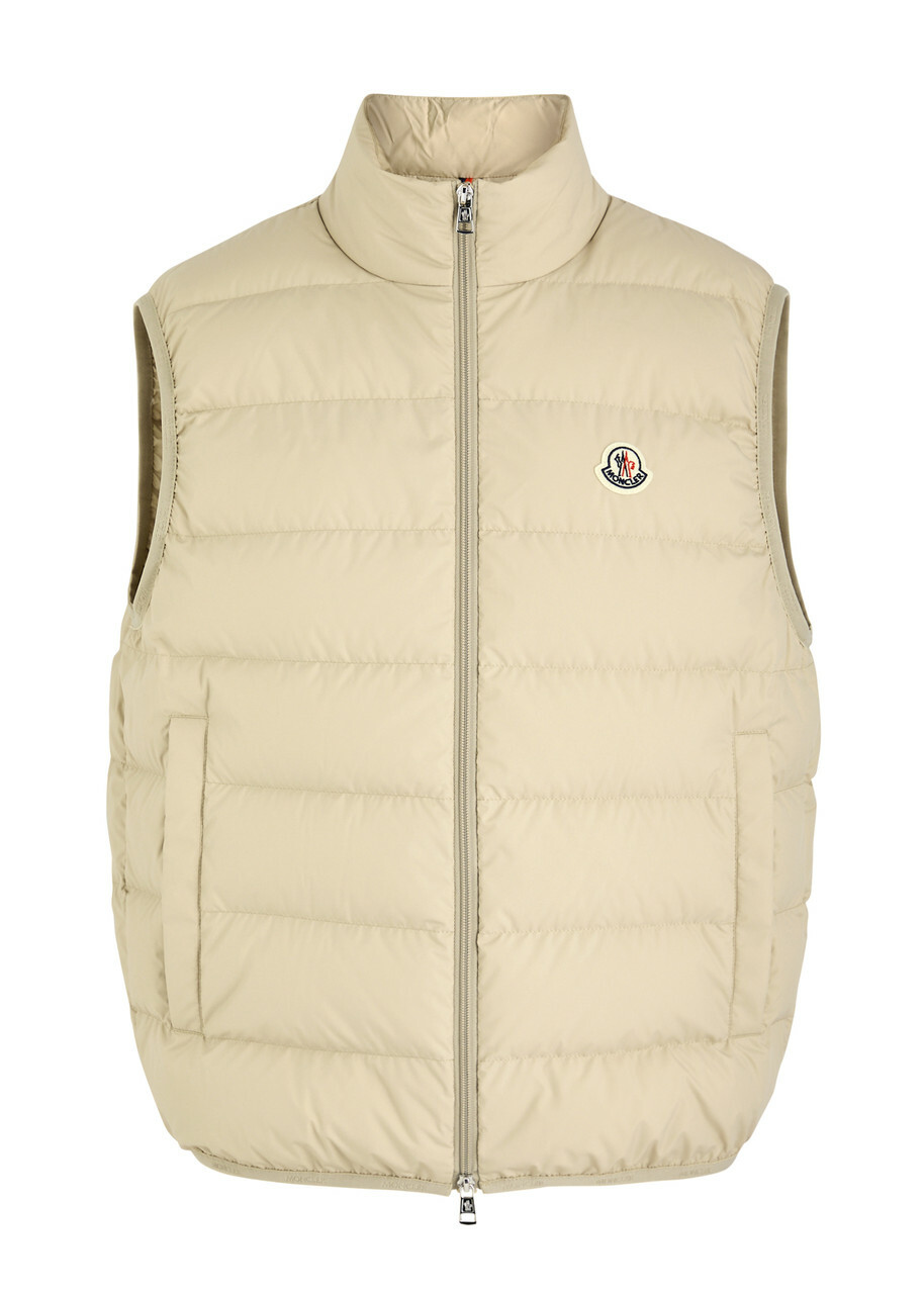 Moncler Contrin Quilted Shell Gilet Cream Moncler