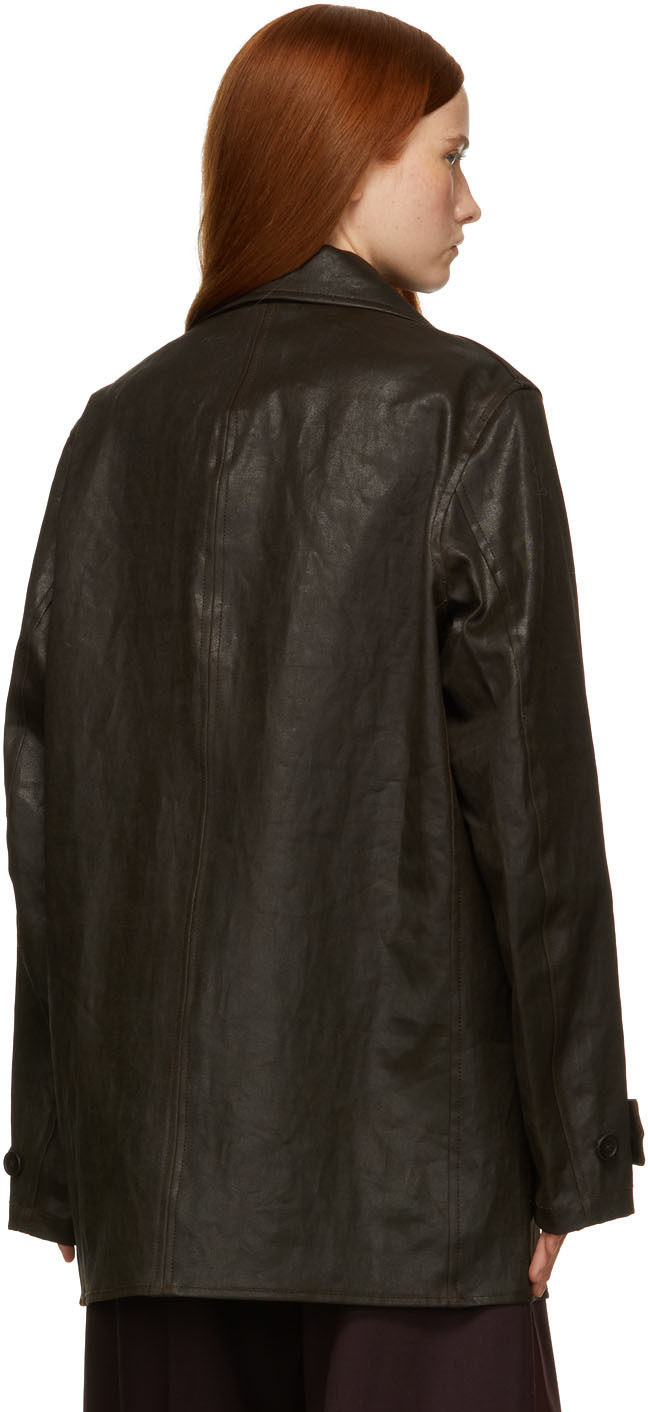 Our Legacy Brown Mud Dyed Buta Coat Our Legacy