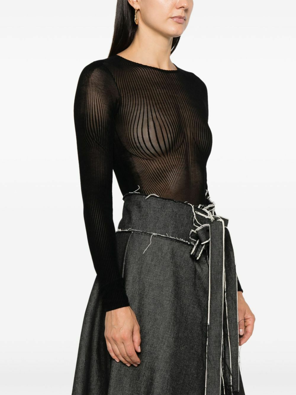 Jean Paul Gaultier Ribbed Bodysuit Jean Paul Gaultier