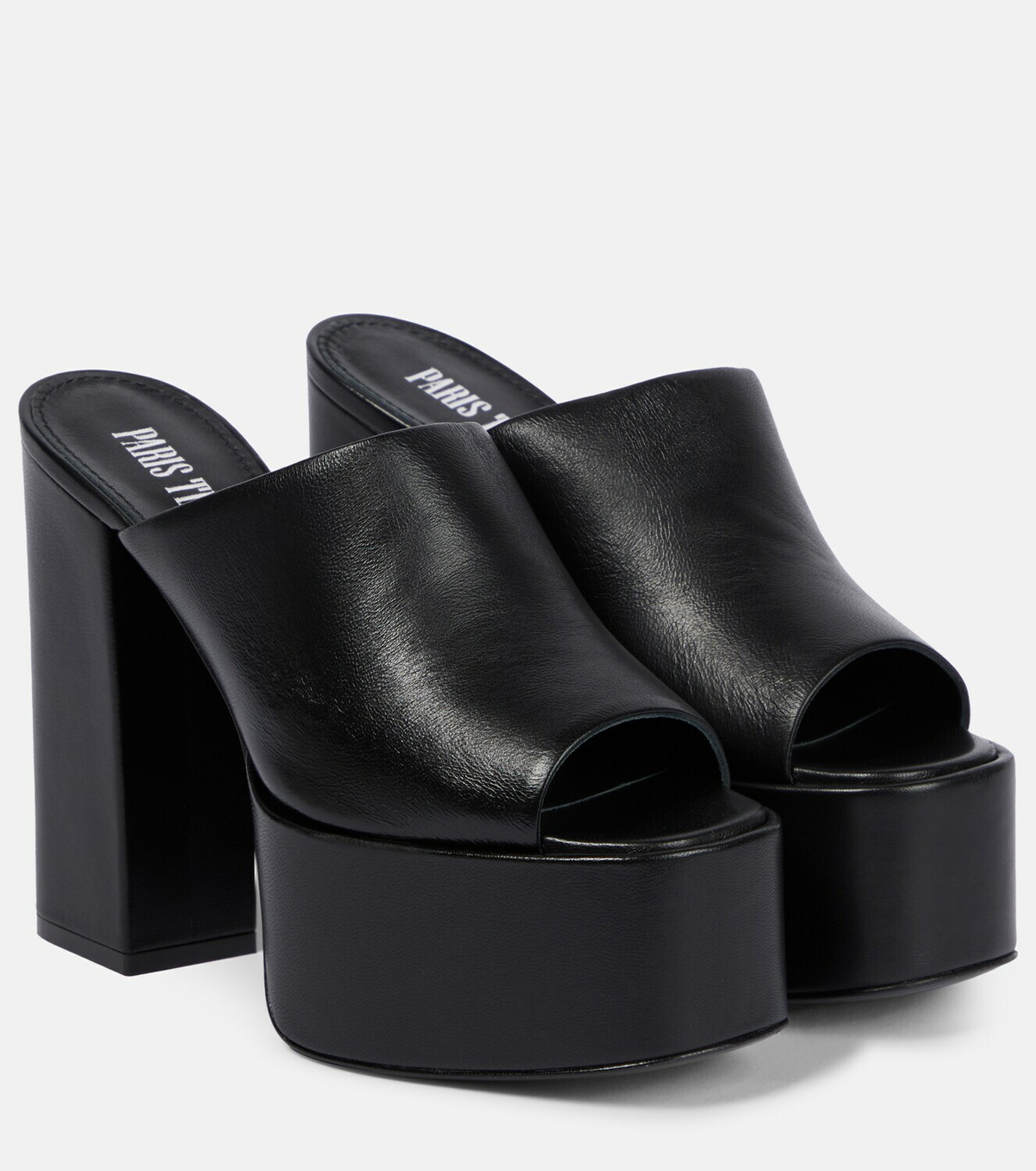 Paris Texas Sasha leather platform mules Paris Texas