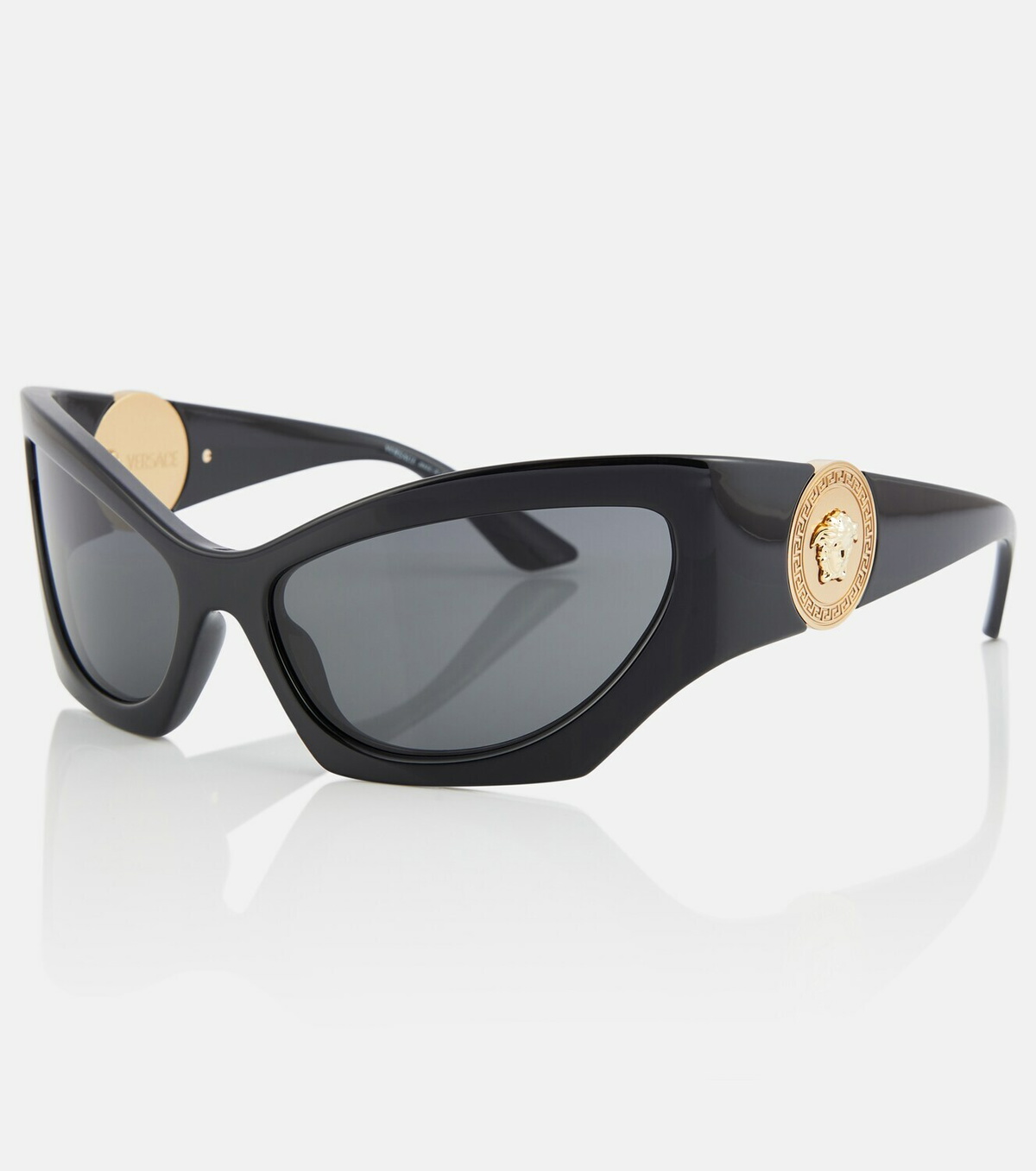 Versace Oval acetate sunglasses Versace
