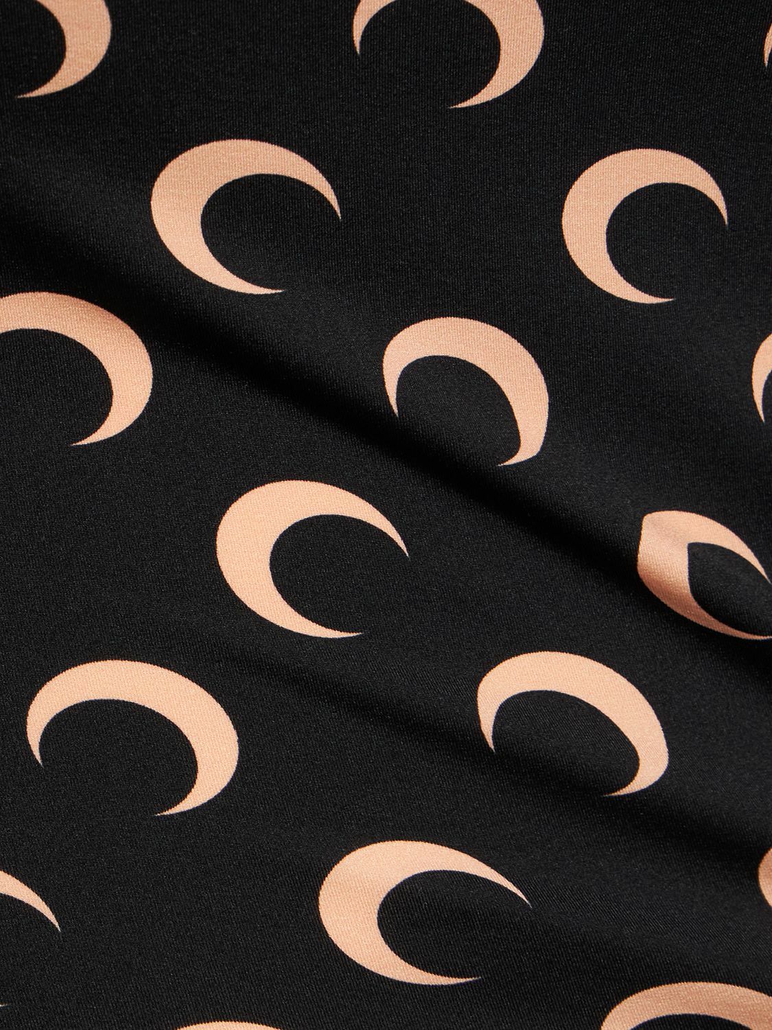 MARINE SERRE - All Over Moon Print Second Skin Top Marine Serre