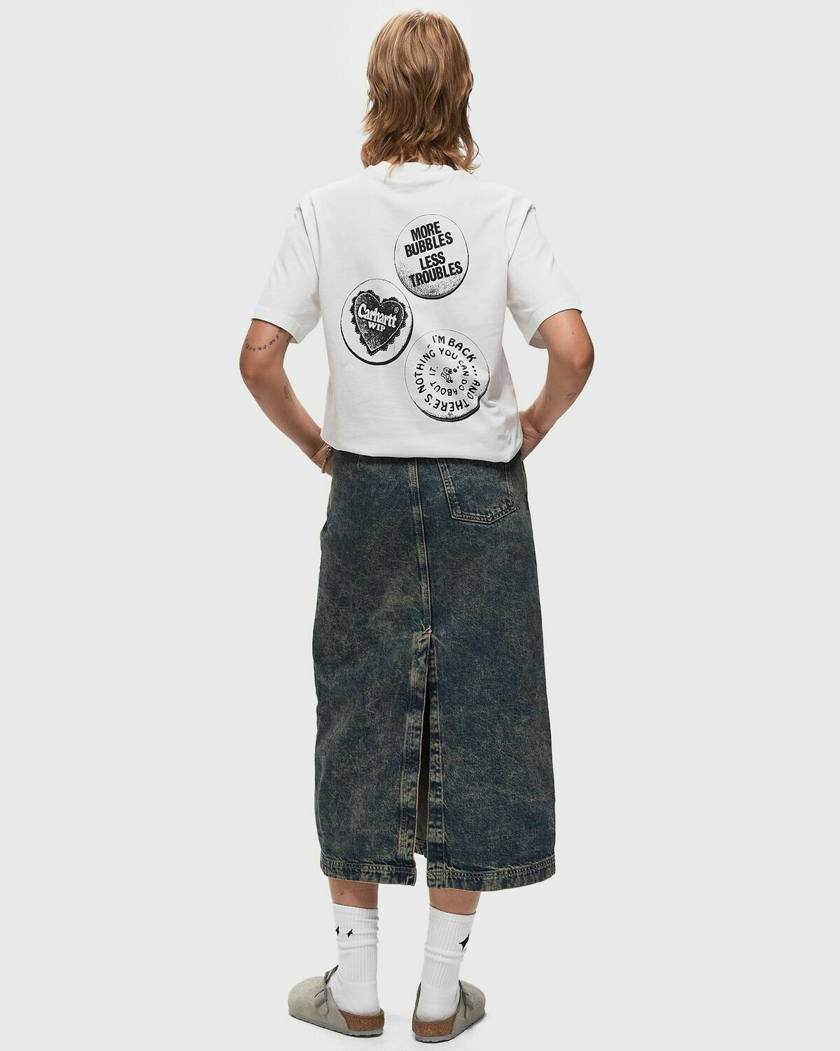 Carhartt Wip S/S Pins Tee White Shortsleeves Carhartt WIP