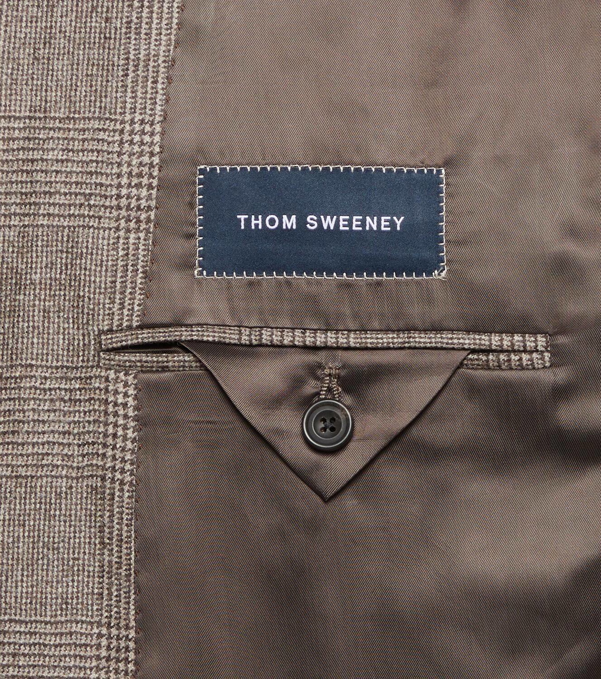 Thom Sweeney Prince of Wales check wool suit Thom Sweeney